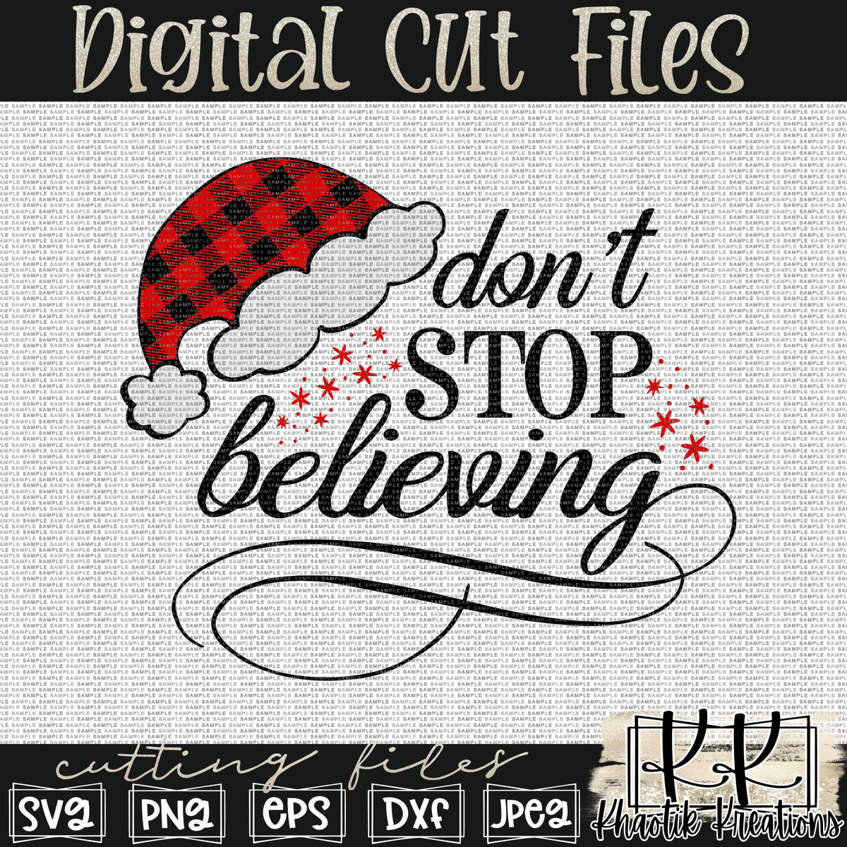 Don't Stop Believing Svg Design – Khaotik Kreations