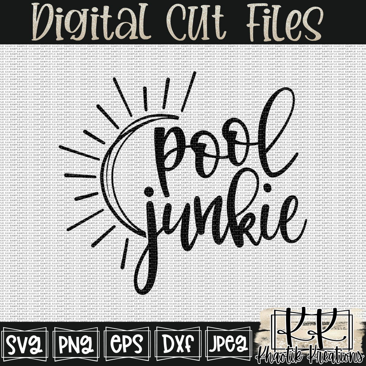Pool Junkie Svg Design – Khaotik Kreations